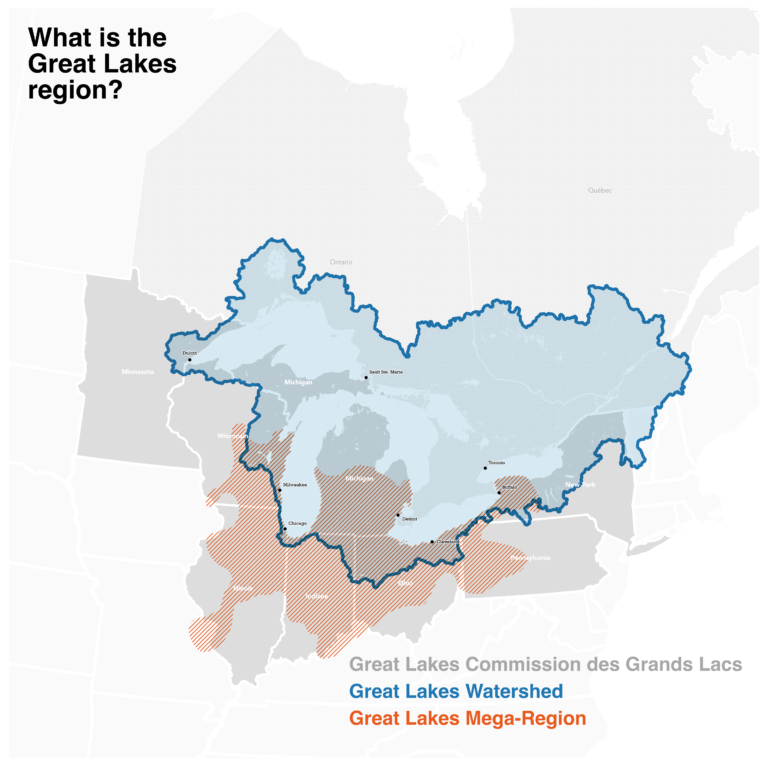 Mapping the Great Lakes: Defining the region ... with three maps ...